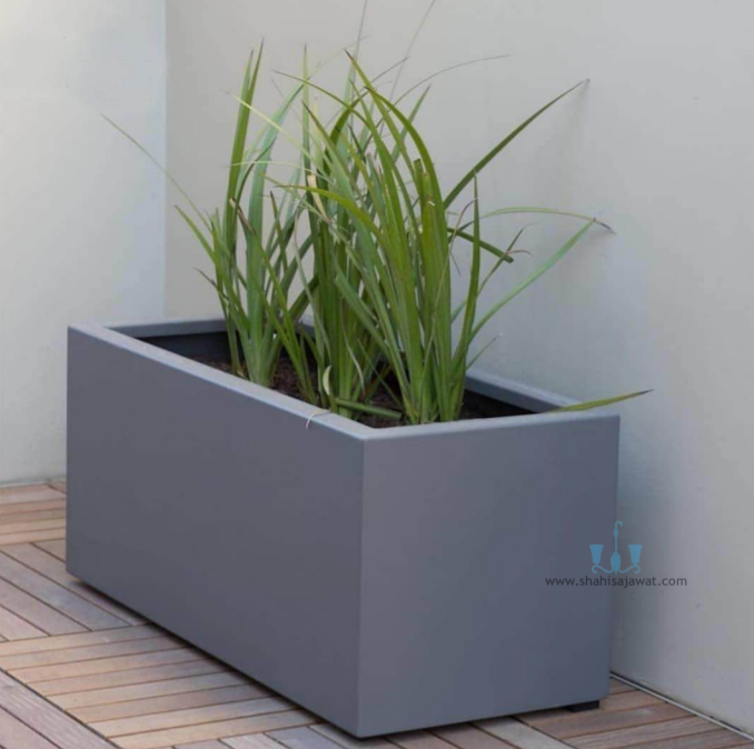 Elegant Horizontal Rectangular FRP Planters