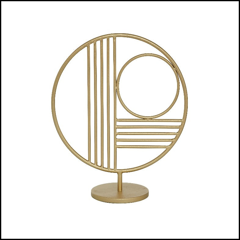 Stunning Gold Geometric Figurine