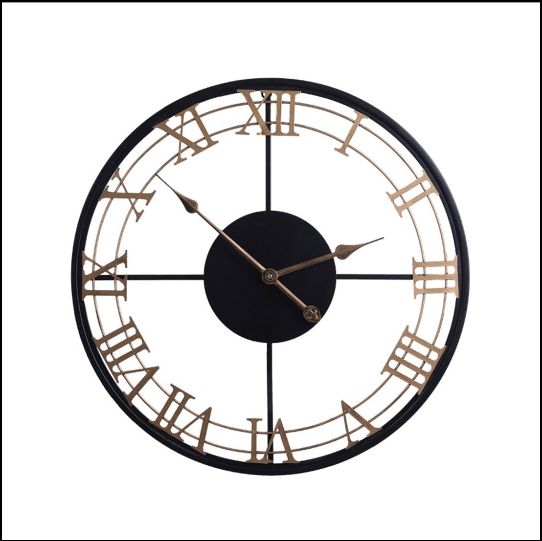 Marvy Wrought Iron Wall Clock