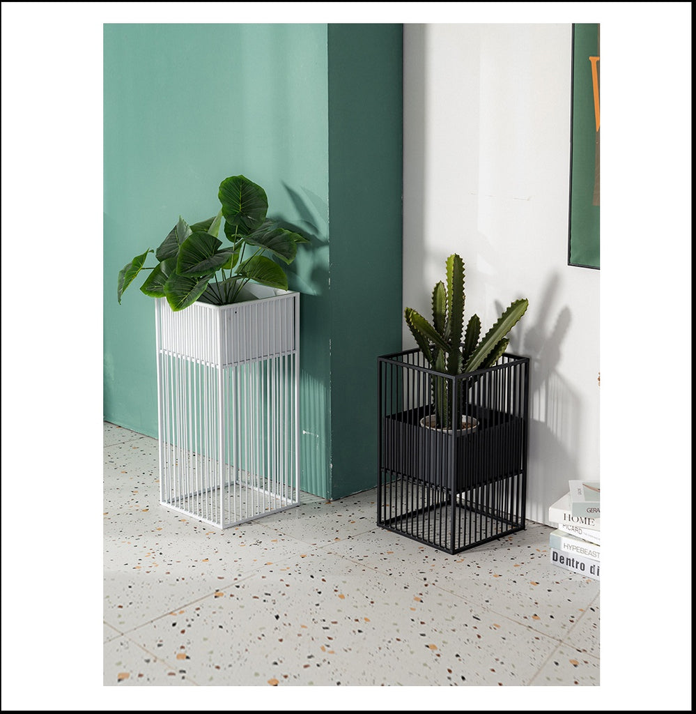 Floor Wrought Iron Planters ZUIYIN 7 Pack Metal Plant Stands For