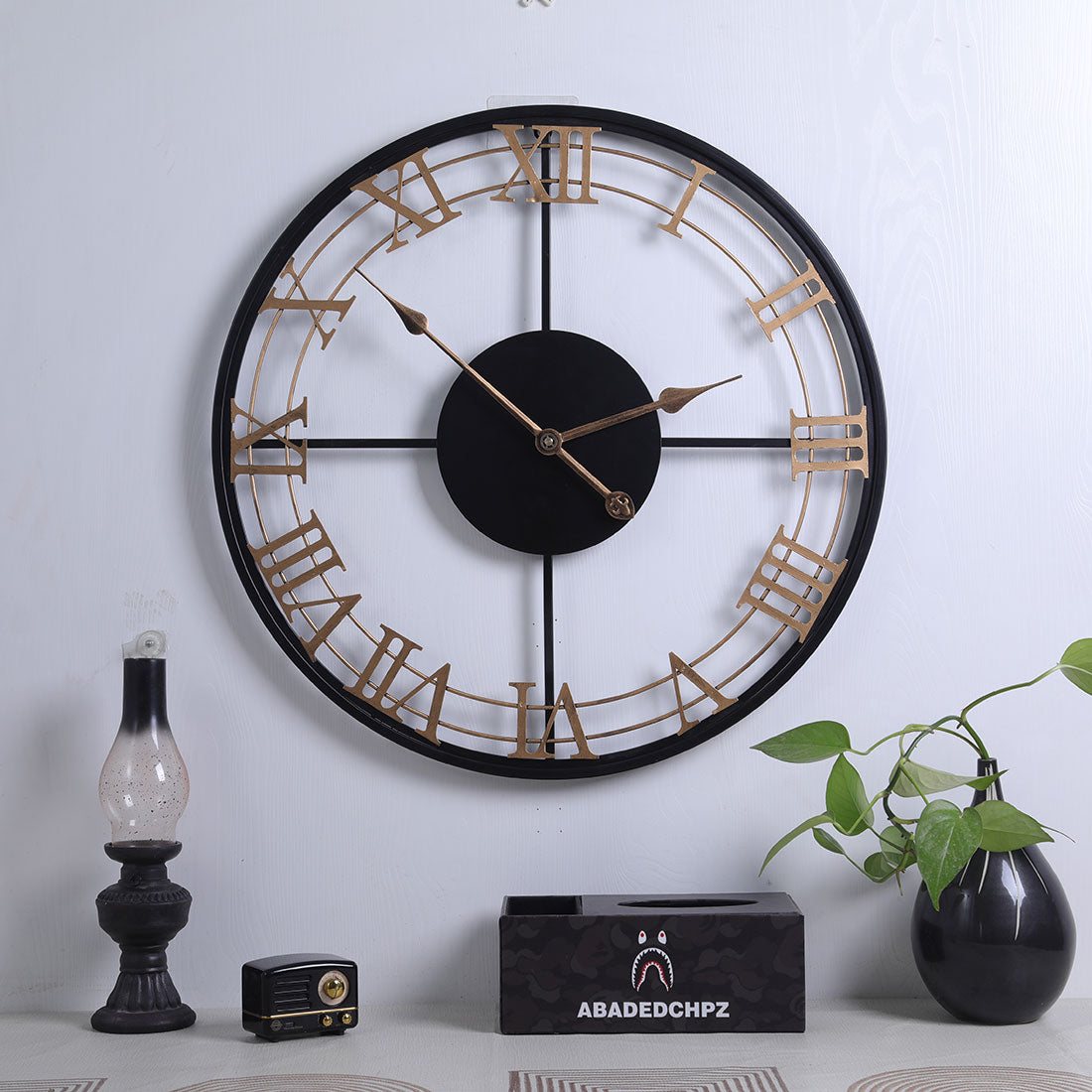 Marvy Wrought Iron Wall Clock