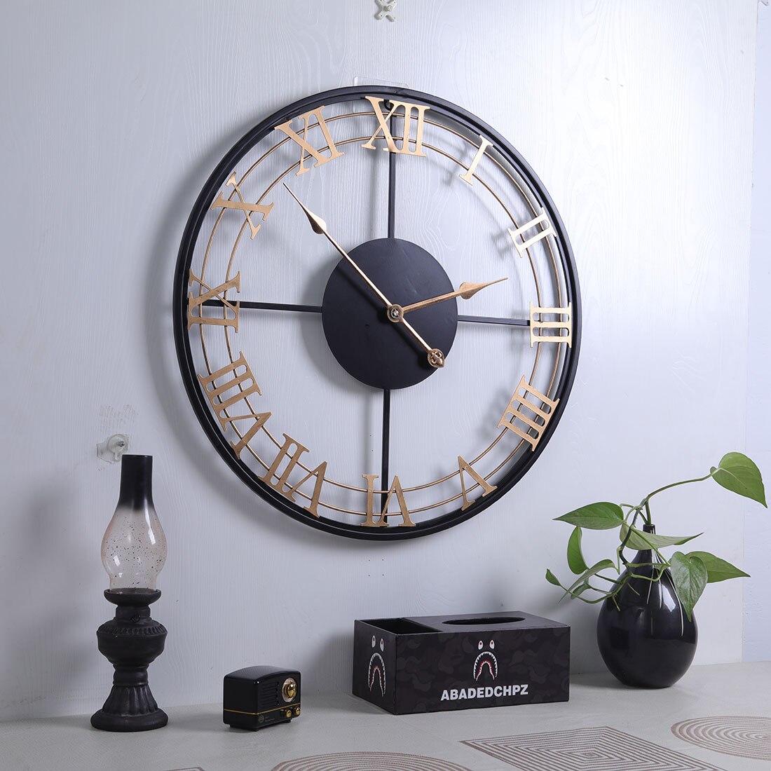 Marvy Wrought Iron Wall Clock