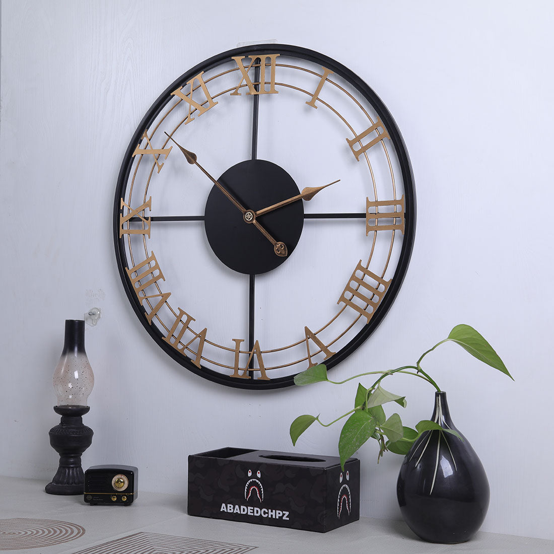 Marvy Wrought Iron Wall Clock