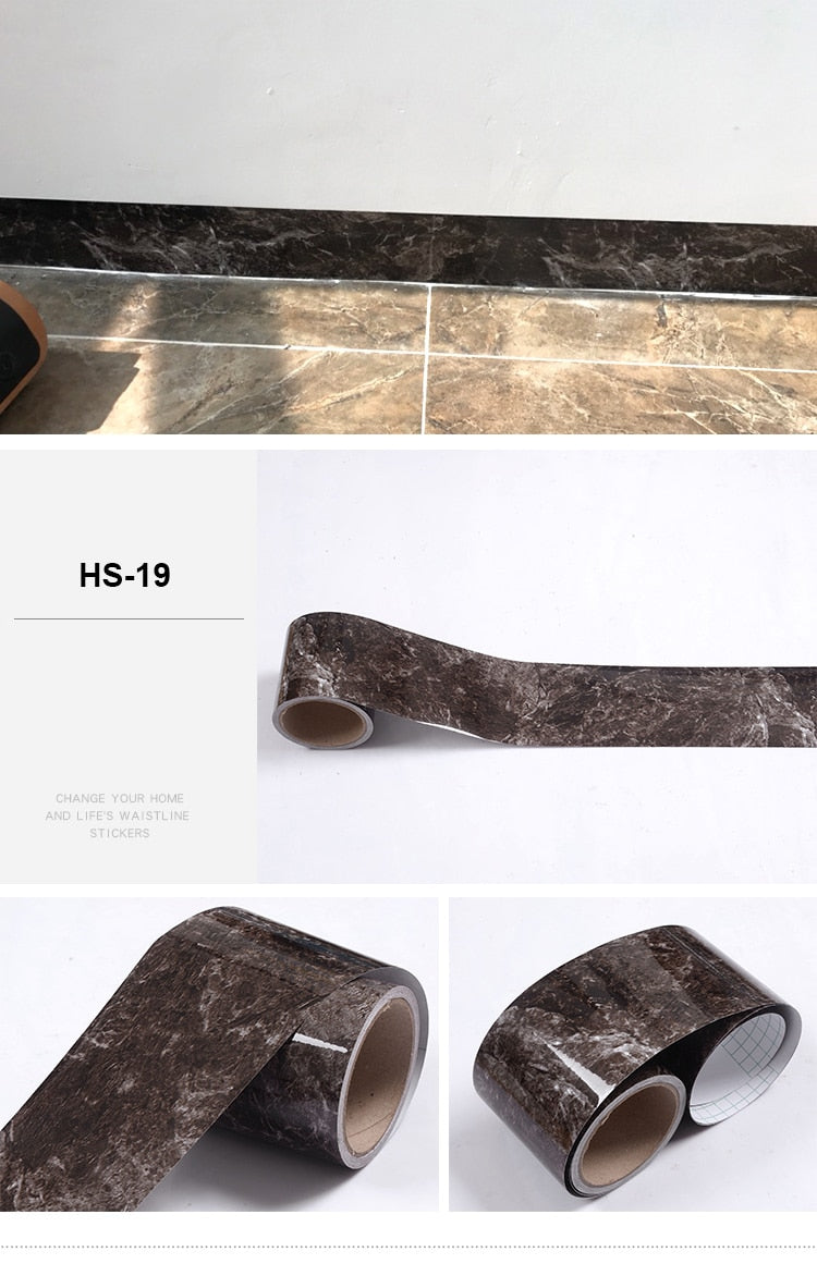 Pioneering Baseboard Waistline Self Adhesive Wall Stickers